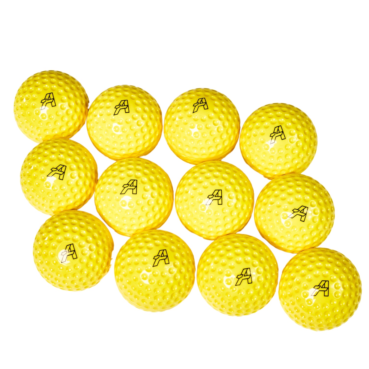 Aero Flight Dimpled Pitching Machine Balls - 1 Dozen